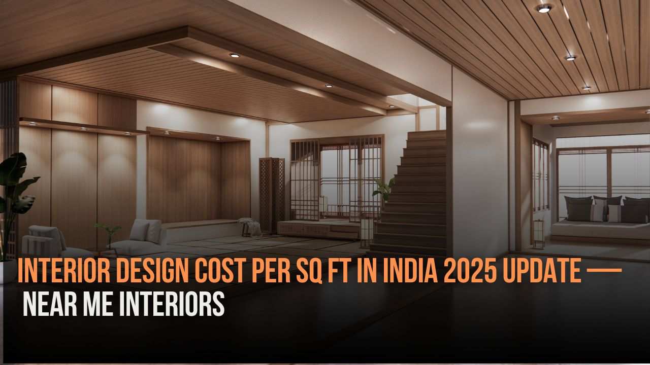 Interior Design Cost per Sq Ft in India: 2025 Update